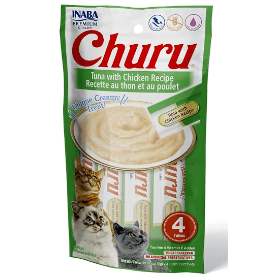 Inaba Churu Tuna with Chicken Recipe x4 Tubes Pack – One Stop Bunny Shop
