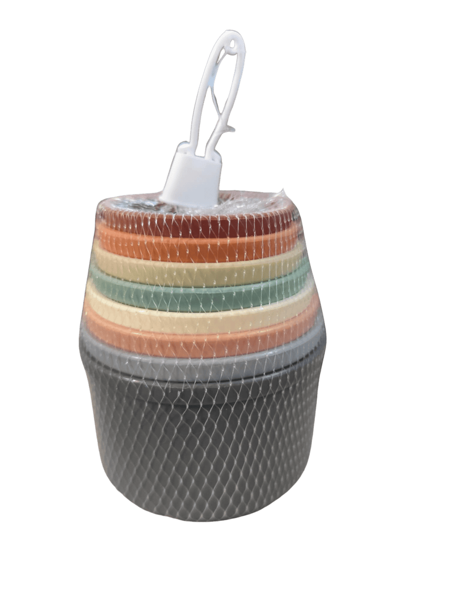 Nesting Cups: 8-Piece Plastic Stacking Cups – One Stop Bunny Shop