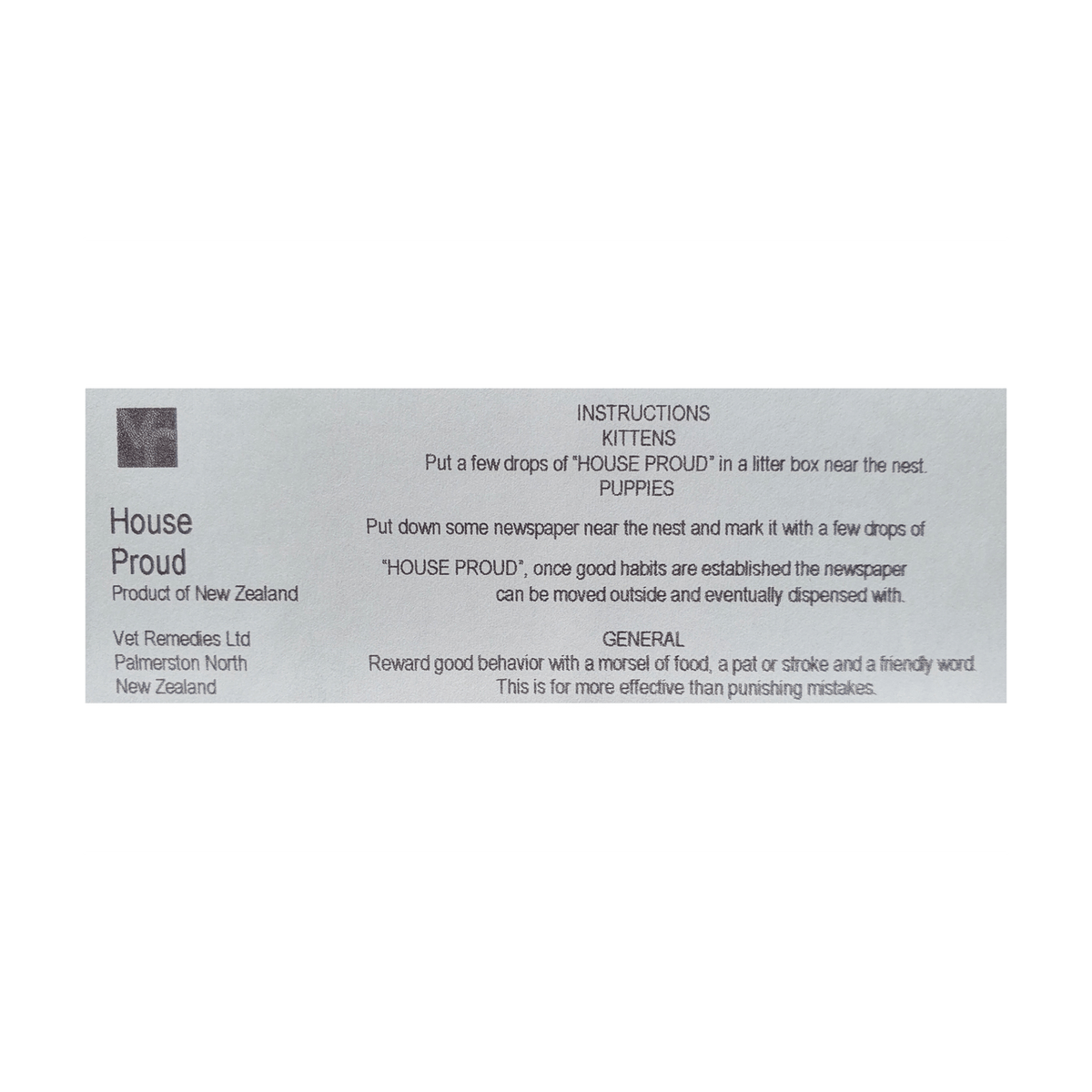 Vet Remedies House Proud Training Aid – One Stop Bunny Shop